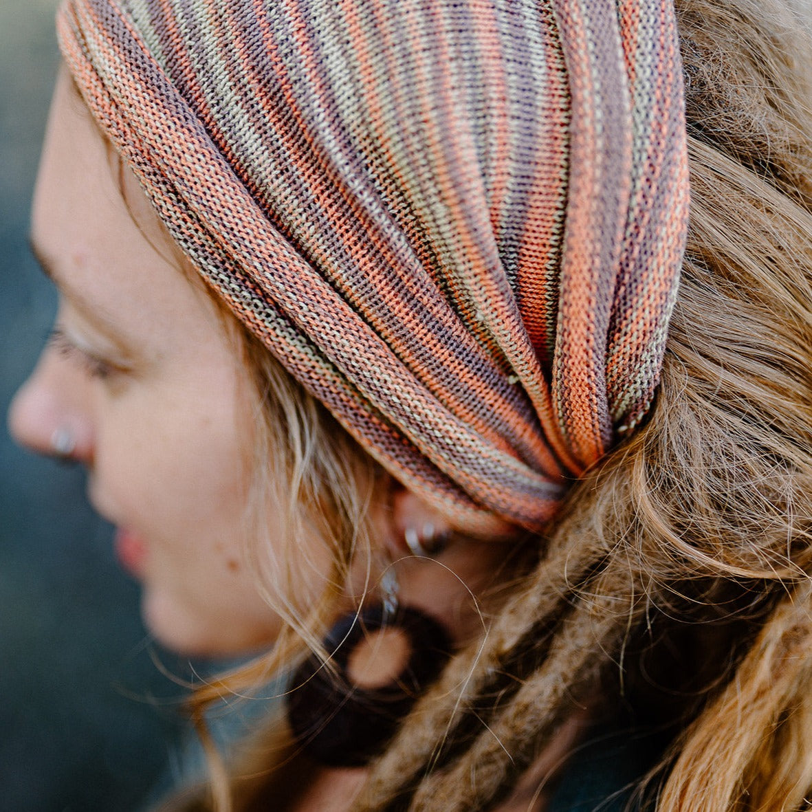 Double Loop Cotton Dread Wrap Headband (25 Colours) – Mountain Dreads