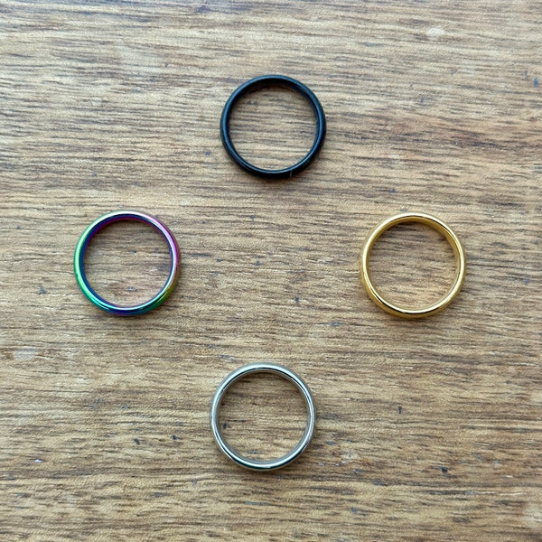 Extra Large Stainless Steel Dread Rings | Set of 4 – Mountain Dreads