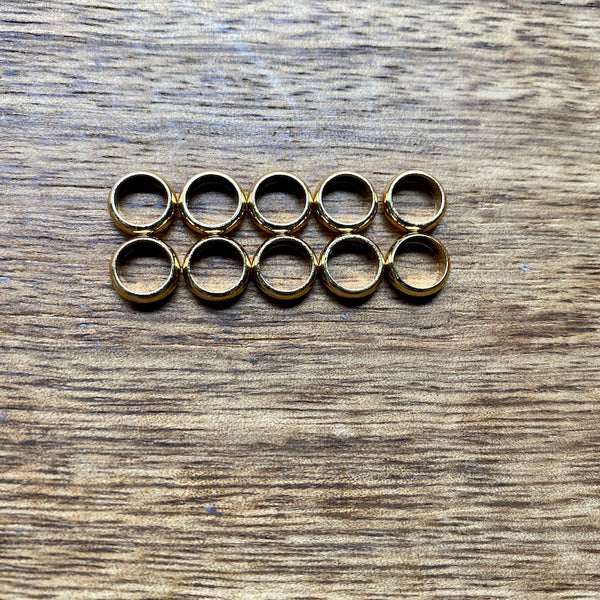 18K Gold Plated Stainless Steel Rings | Set Of 10 – Mountain Dreads