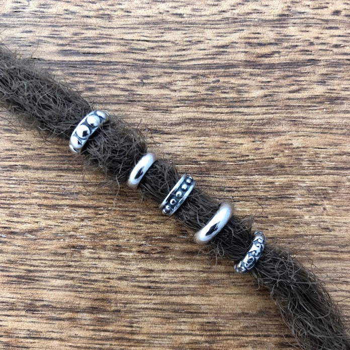 Stainless Steel Dreadlock Rings Mix – Mountain Dreads